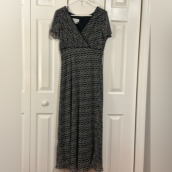 Chadwicks | Dresses | Chadwicks Full Length Size 2 Polka Dot Dress ...